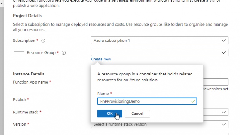 PnP PowerShell V4 Provisioning with Azure Functions V3 and Power Automate / Flow – ThomasDaly.net