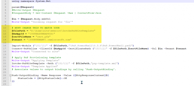 Pnp Powershell V4 Provisioning With Azure Functions V3 And Power Automate Flow 8265